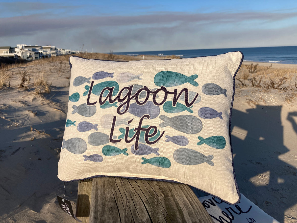 “Lagoon Life” Pillow – Gifted by the Sea